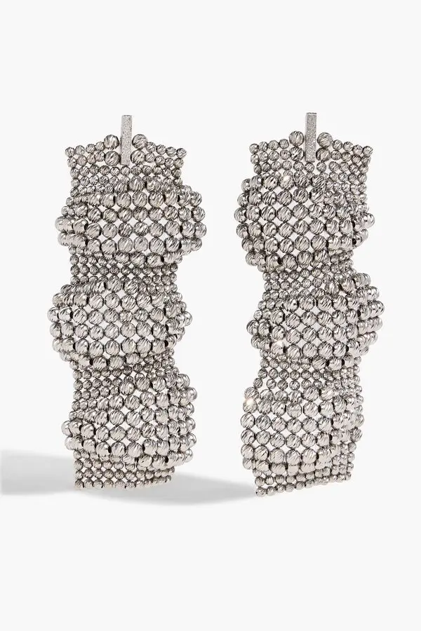 Brunello Cucinelli Beaded Earrings - Silver