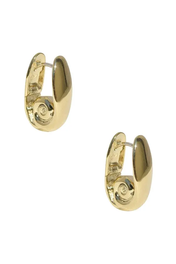 LEIGH MILLER Lucia Hoop Earrings - Brass
