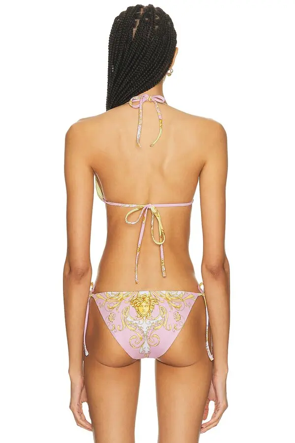 Versace Tie Bikini Top