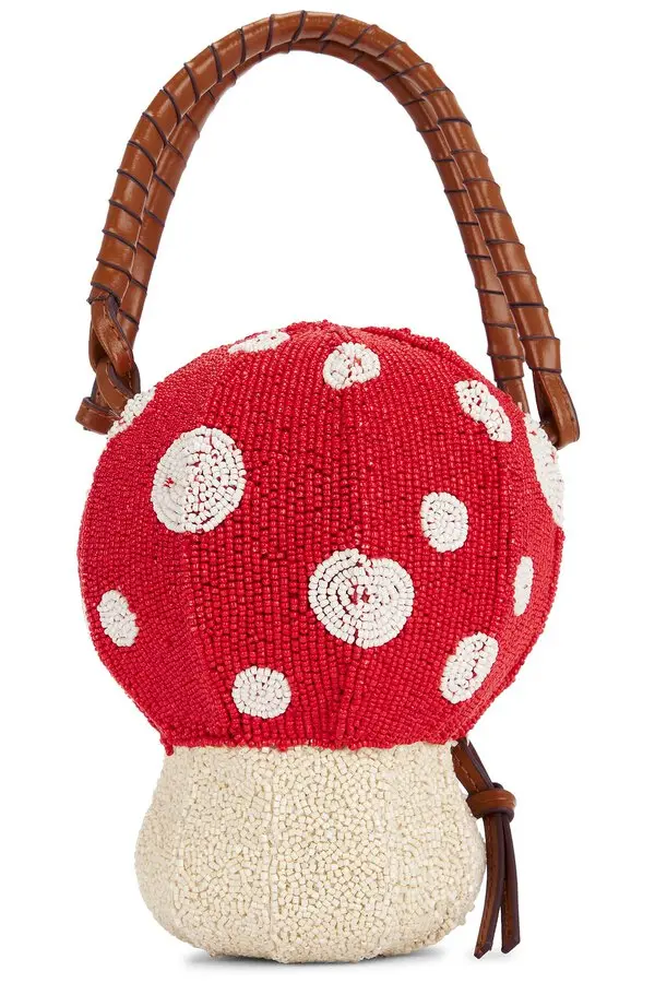 Staud Shroom Beaded Bag - Mushroom