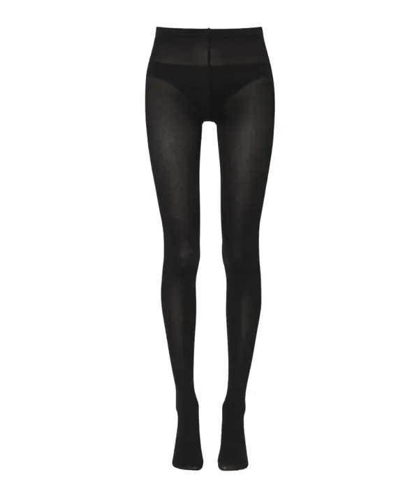 Swedish Stockings Nina Fishbone Tights - Black