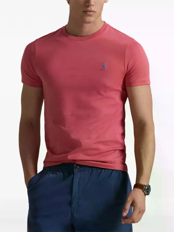 Polo Ralph Lauren Embroidered-logo T-shirt - Red
