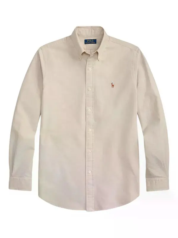 Polo Ralph Lauren The Iconic Oxford Embroidered Shirt - Neutrals