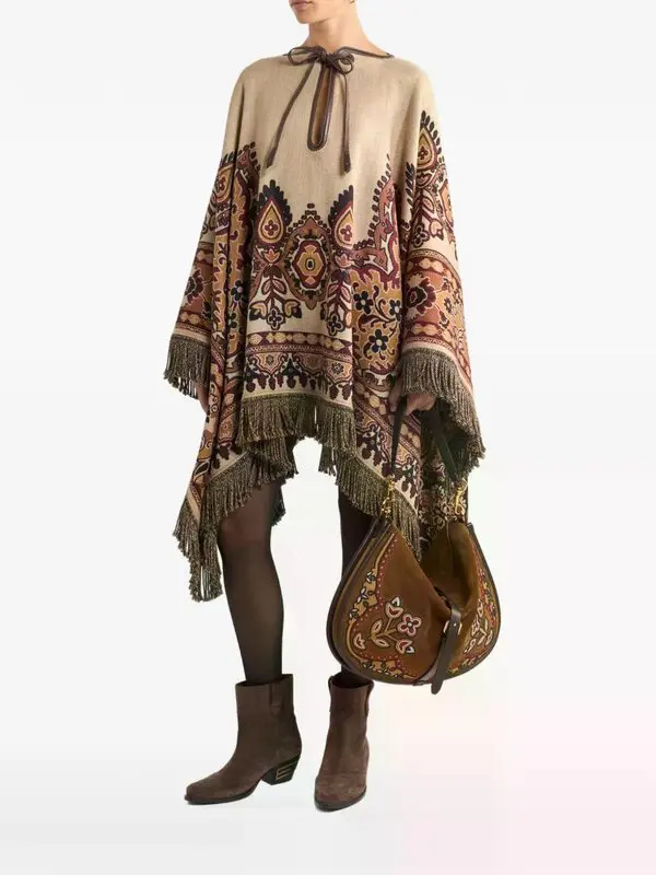 Etro Floral-paisley Jacquard Cape
