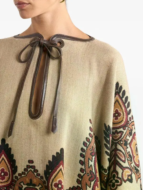 Etro Floral-paisley Jacquard Cape