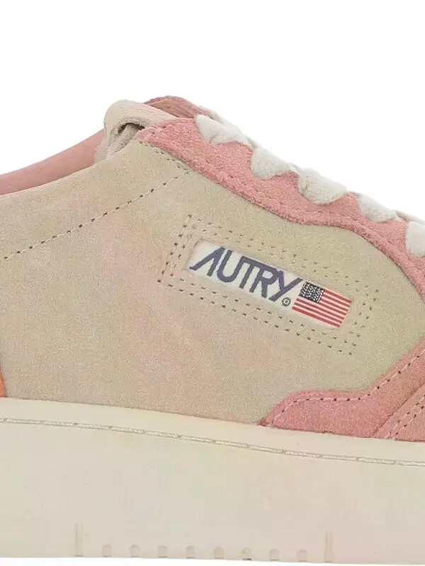 AUTRY Medalist Low-top Tri-colour Suede Sneakers - Neutrals