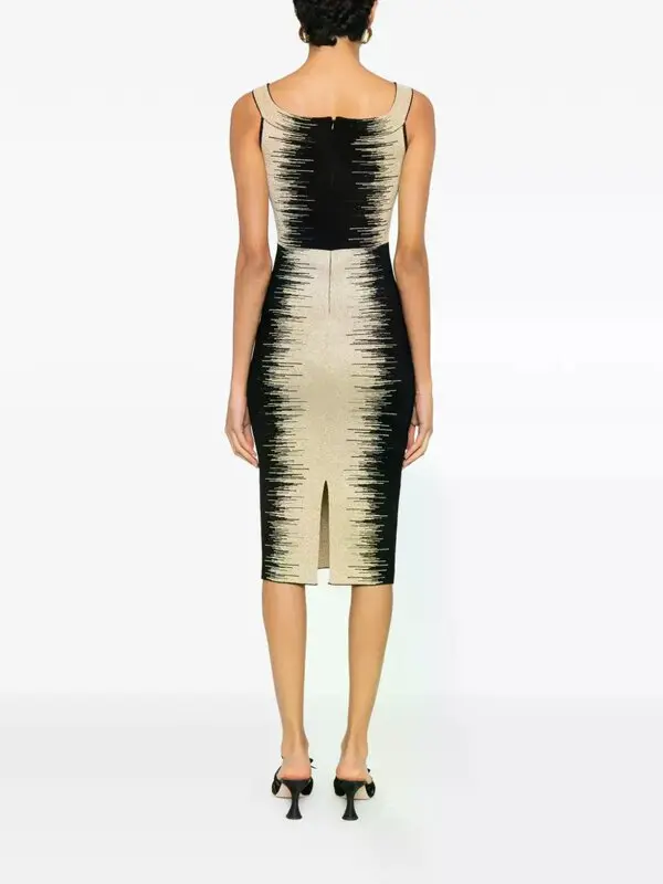 Herve Leger Arwen Striped Dress