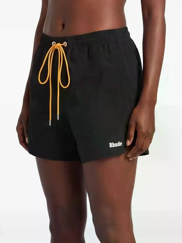Rhude Logo Swim Shorts - Black