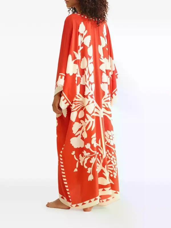 ERES Holi Printed Kaftan - Red