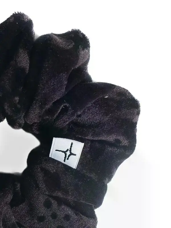 SPARK LE MONDE Velvet Spotted Scrunchie