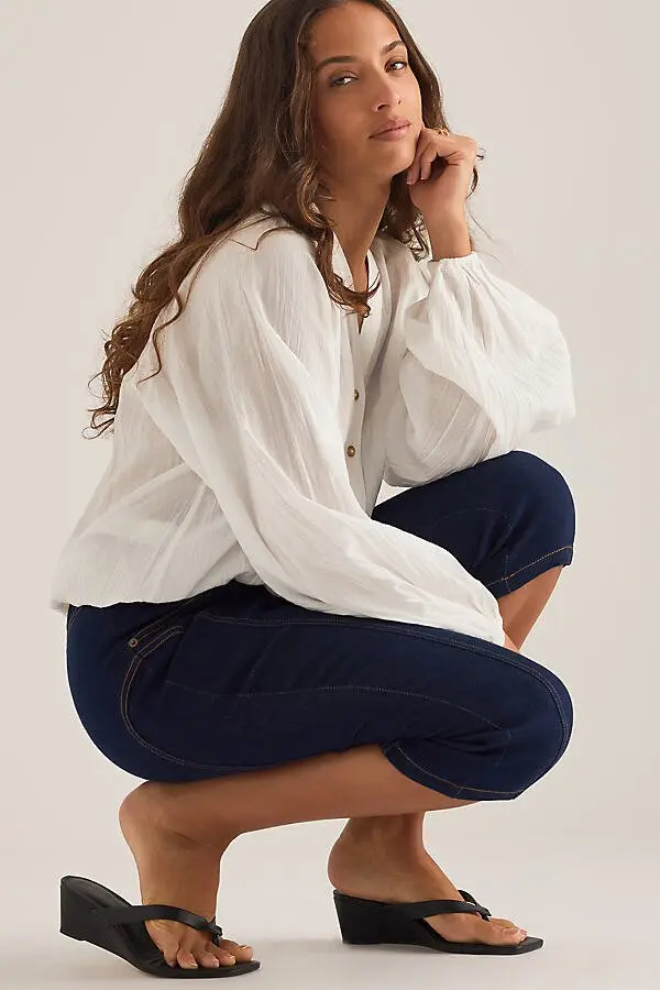 PILCRO Bella Capri High-rise Straight Jeans