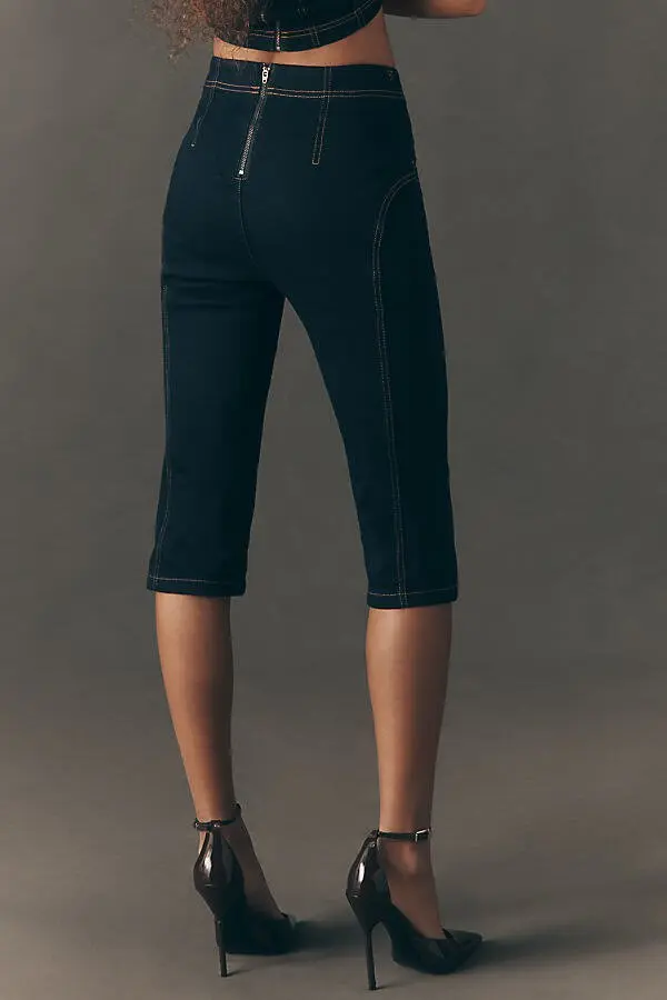 PILCRO Bella Capri High-rise Straight Jeans