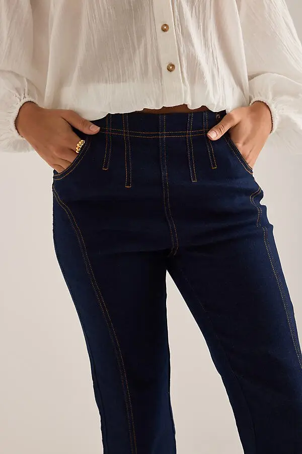 PILCRO Bella Capri High-rise Straight Jeans