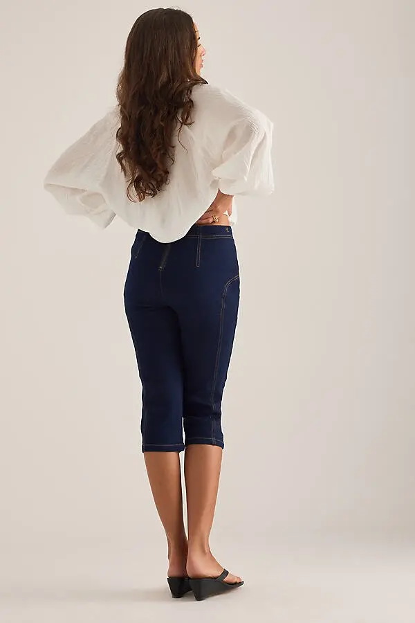 PILCRO Bella Capri High-rise Straight Jeans