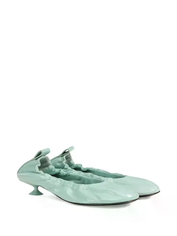 SERGIO ROSSI Orb Cracked-effect Pumps - Blue
