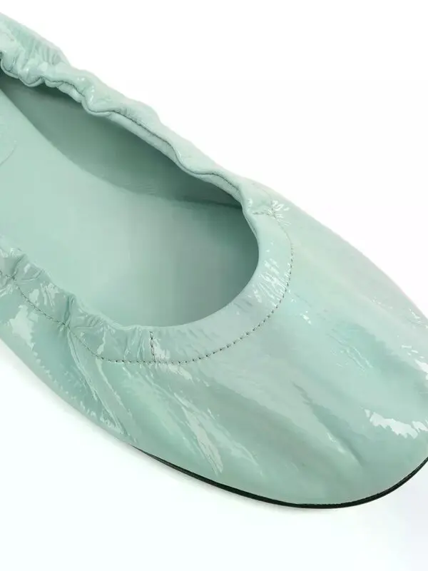 SERGIO ROSSI Orb Cracked-effect Pumps - Blue