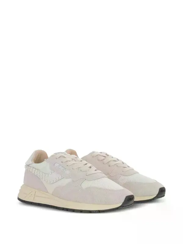 AUTRY Reelwind Pearl-embellished Sneakers - Neutrals
