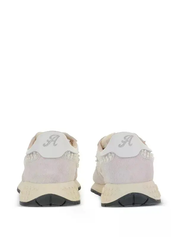 AUTRY Reelwind Pearl-embellished Sneakers - Neutrals