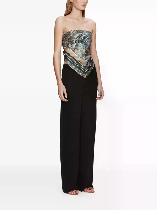 Christopher Esber Serpant Silk Scarf Blouse