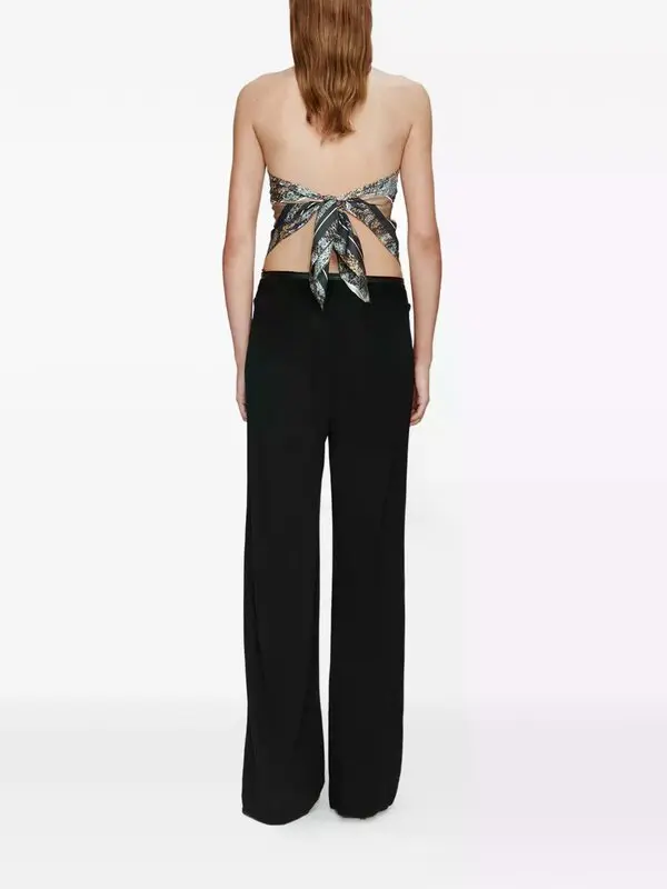 Christopher Esber Serpant Silk Scarf Blouse