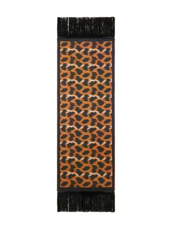 Etro Geometric Silk Scarf - Black