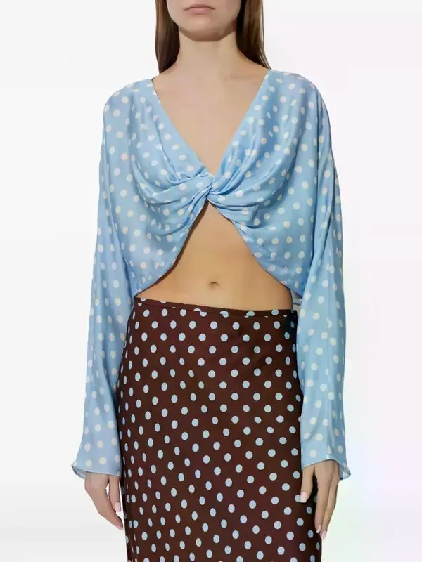 Posse Polka-dot Blouse - Blue