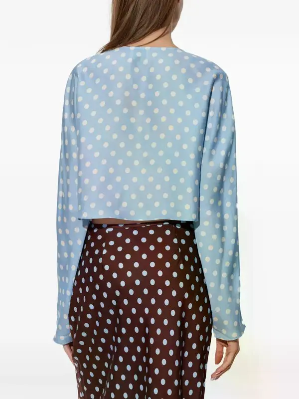 Posse Polka-dot Blouse - Blue