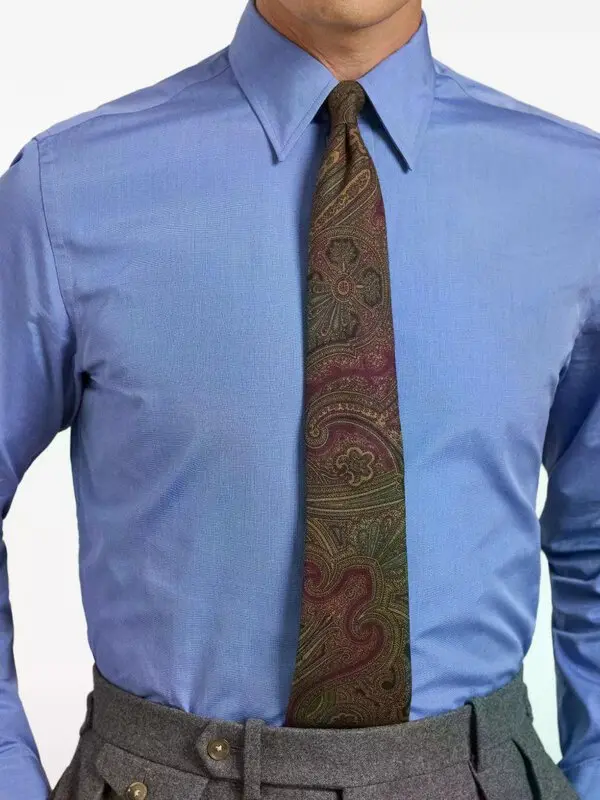 Ralph Lauren Purple Label End-on-end Buttoned Shirt