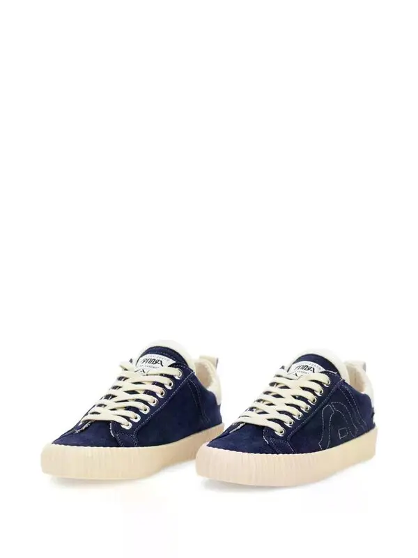 SPRINGA Suede Embroidered Sneakers - Blue