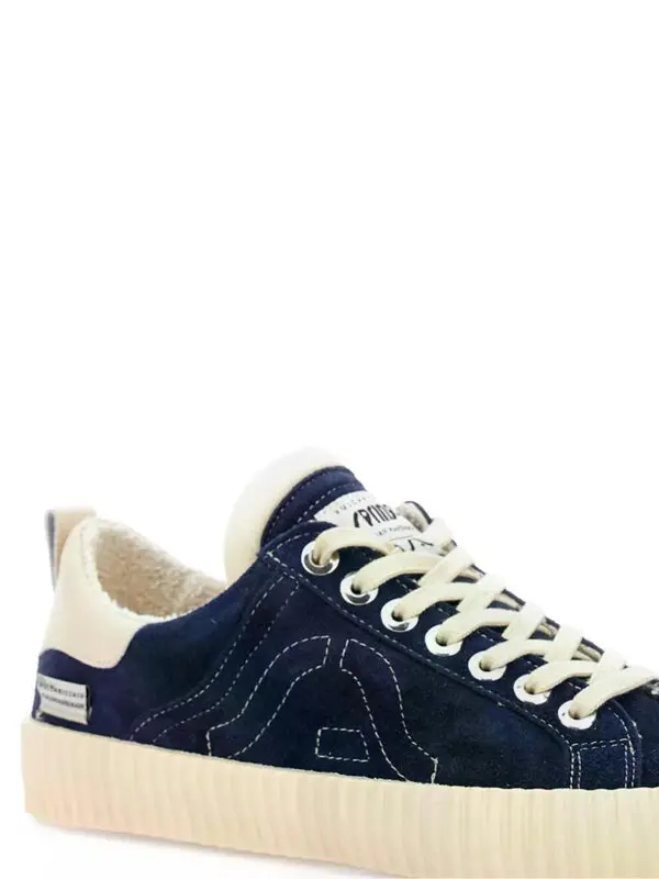 SPRINGA Suede Embroidered Sneakers - Blue
