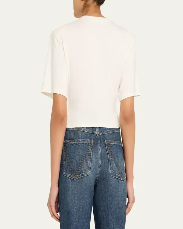 Simkhai Rowley Gathered Short-sleeve Tee