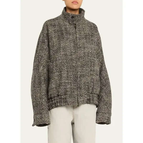DARKPARK Lee Oversized Herringbone Bomber Jacket