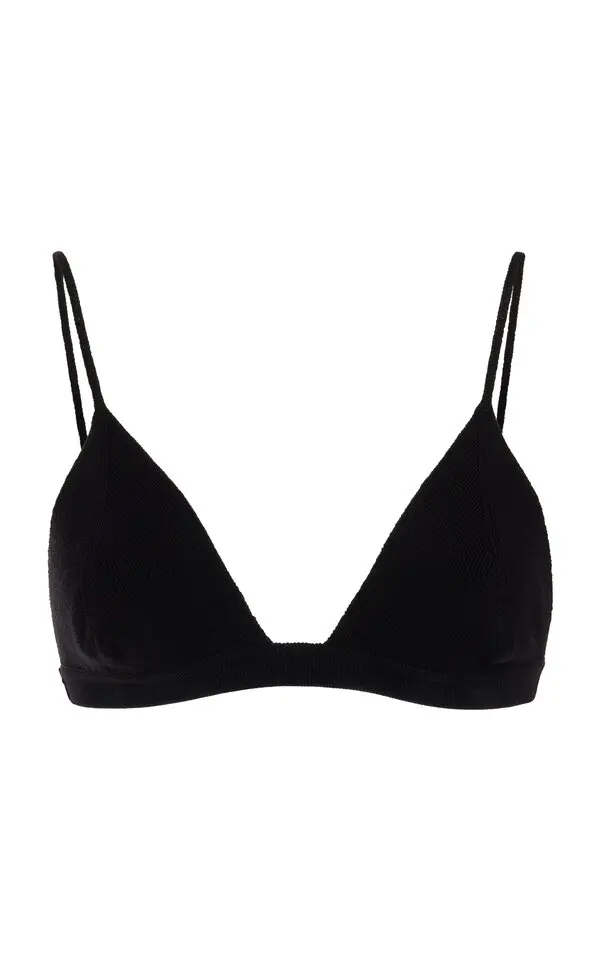Gabriela Hearst Chevier Knit Bra In Merino Wool - Black