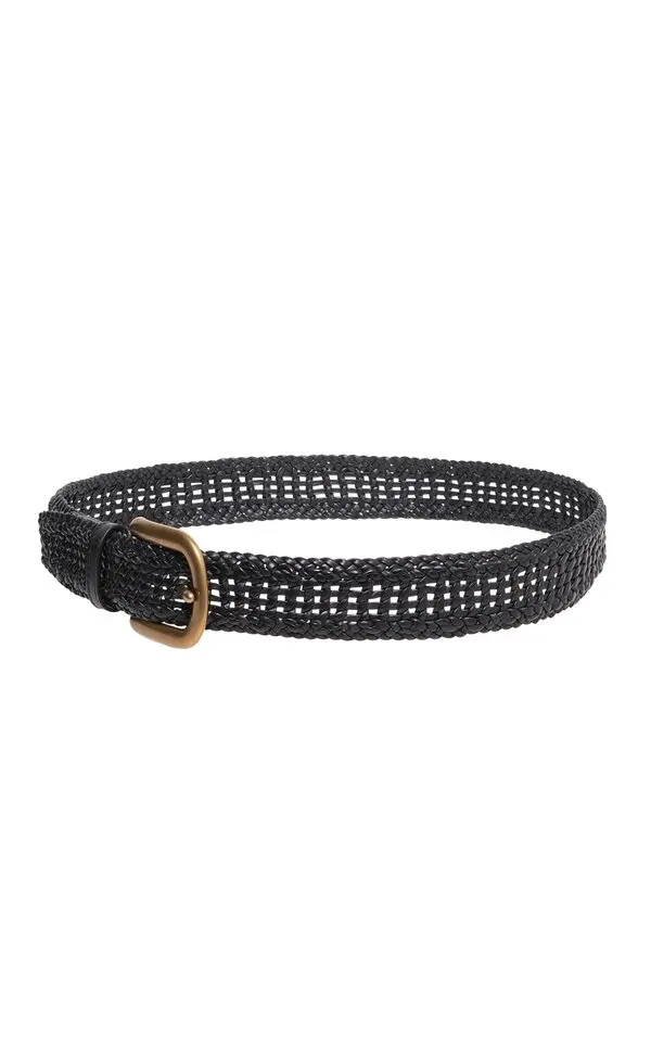 Gabriela Hearst Sam Braided Leather Belt