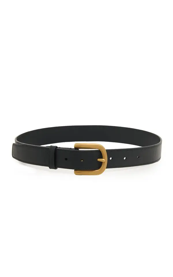 Gabriela Hearst Sam Leather Belt - Black