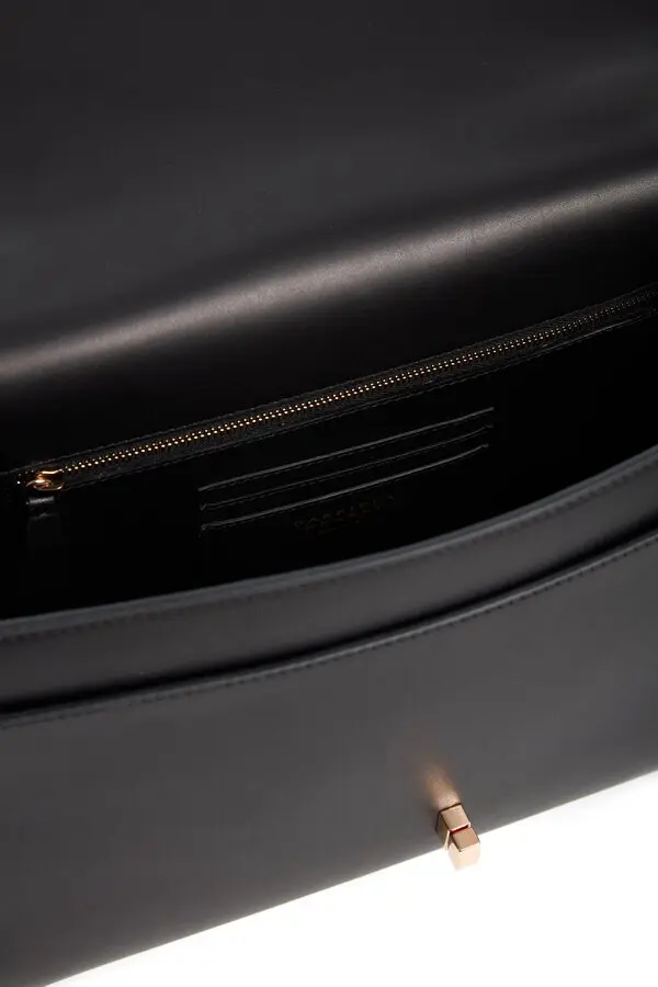 Gabriela Hearst Large Leonora Flap Bag - Black