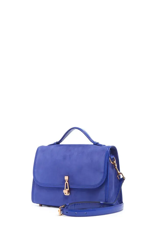Gabriela Hearst Medium Leonora Flap Bag - Cobalt