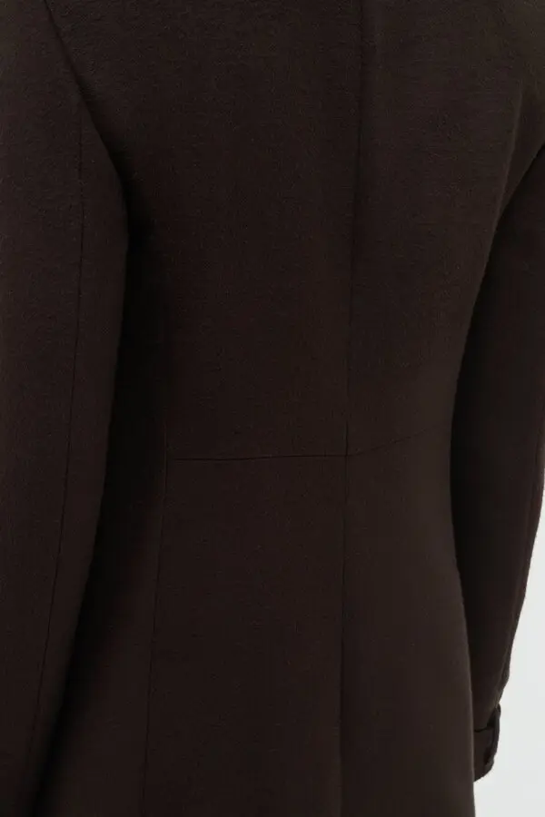 Gabriela Hearst Houstt Trench Coat In Winter Silk - Chocolate