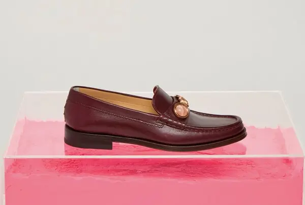 Gabriela Hearst Melchora Leather Loafers With Precious Stone Detail