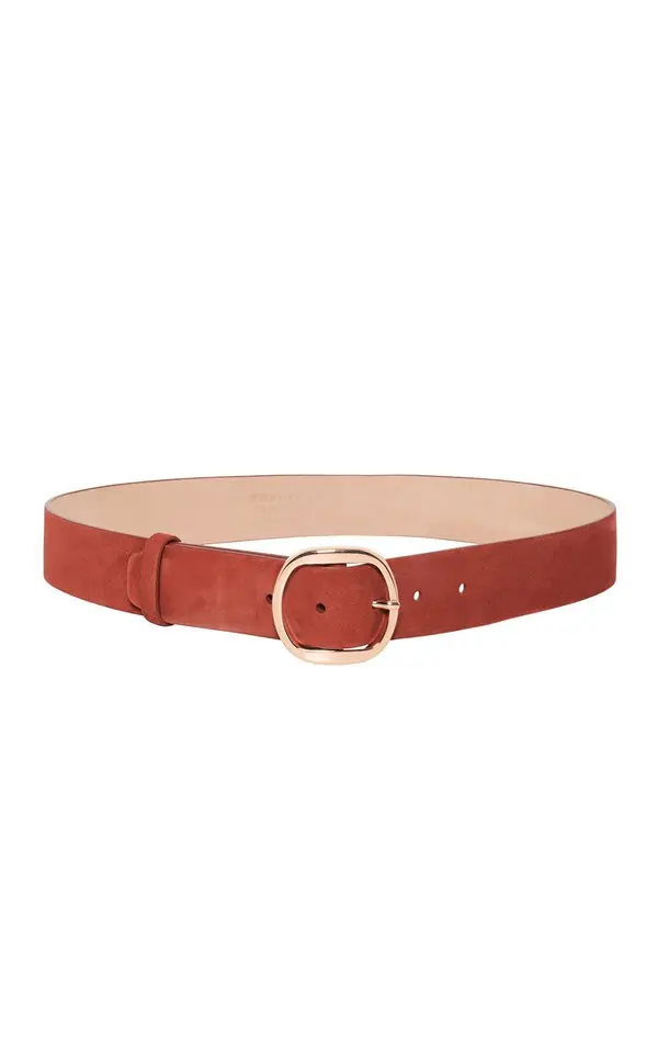 Gabriela Hearst Elster Buckle Belt - Burnt Sienna