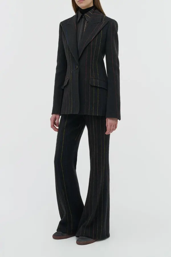 Gabriela Hearst Leiva Pinstripe Wool Cashmere Blazer