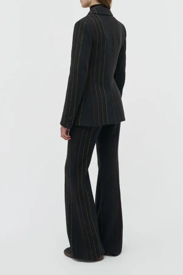Gabriela Hearst Leiva Pinstripe Wool Cashmere Blazer