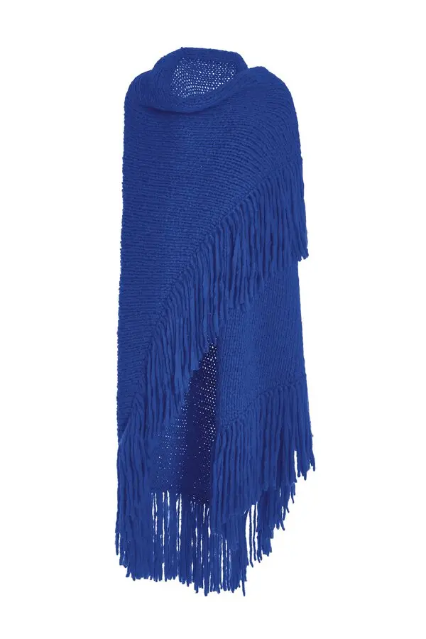 Gabriela Hearst Lauren Knit Wrap In Welfat Cashmere - Cobalt