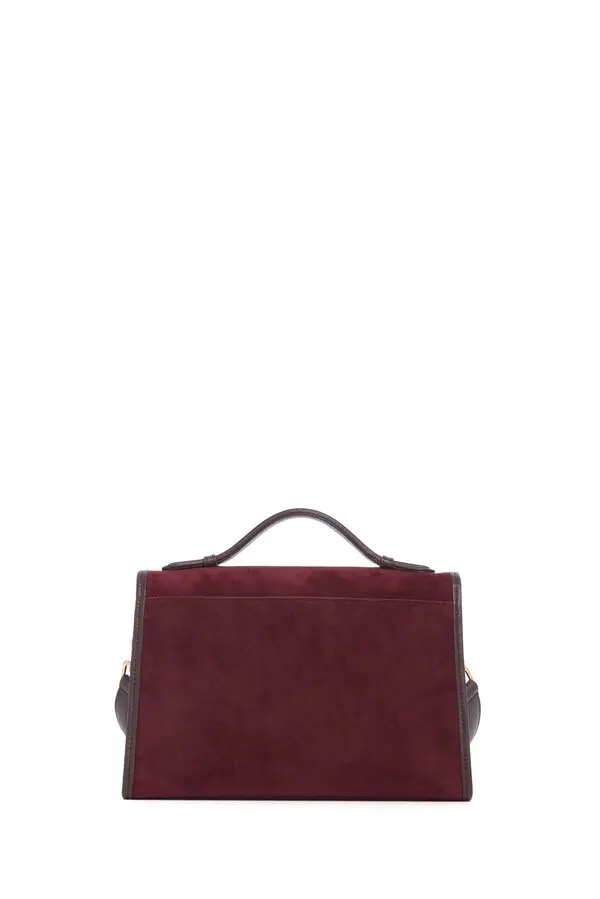 Gabriela Hearst Medium Leonora Flap Bag - Bordeaux