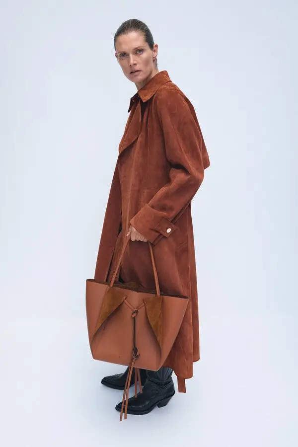 Gabriela Hearst Marija Tote Bag In Leather - Cognac