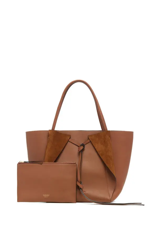 Gabriela Hearst Marija Tote Bag In Leather - Cognac