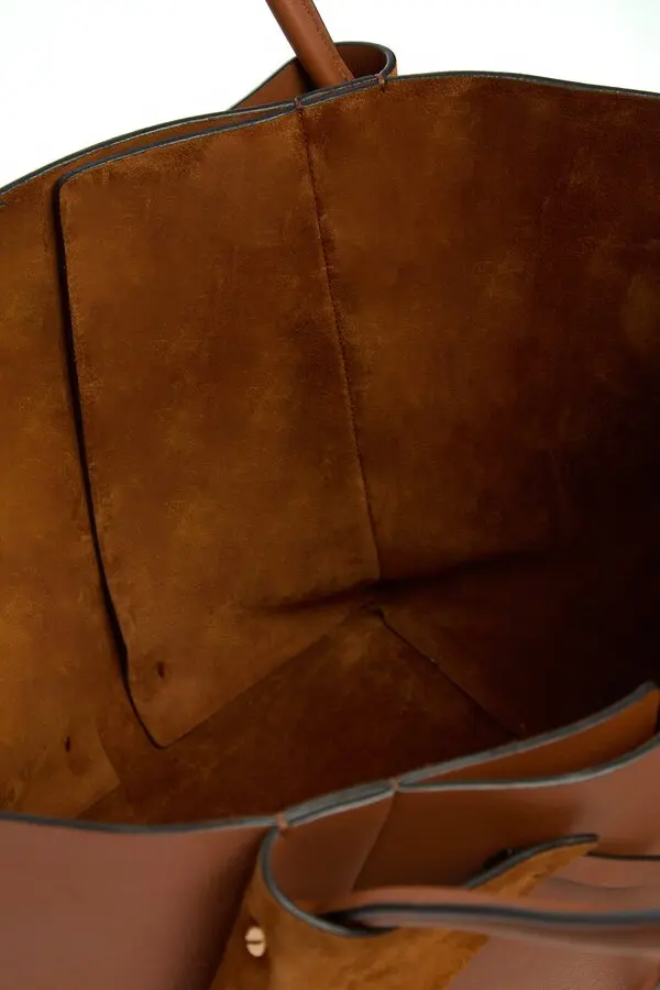 Gabriela Hearst Marija Tote Bag In Leather - Cognac