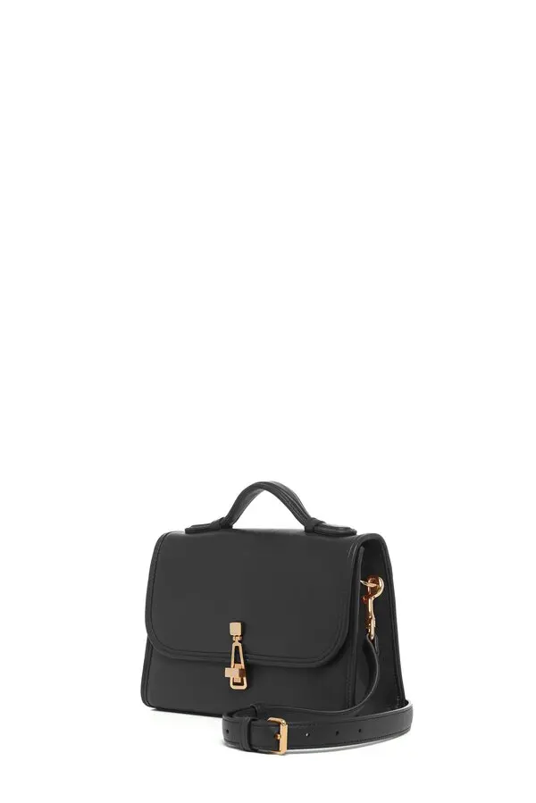 Gabriela Hearst Small Leonora Flap Bag - Black