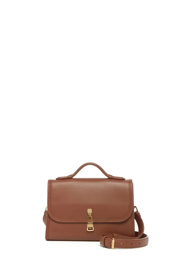 Gabriela Hearst Small Leonora Flap Bag - Cognac