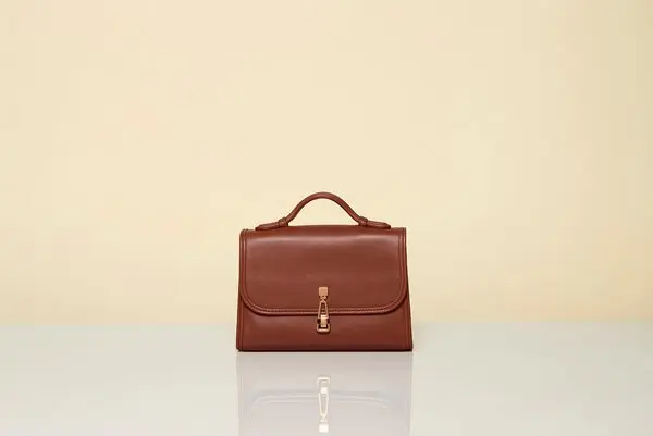 Gabriela Hearst Small Leonora Flap Bag - Cognac